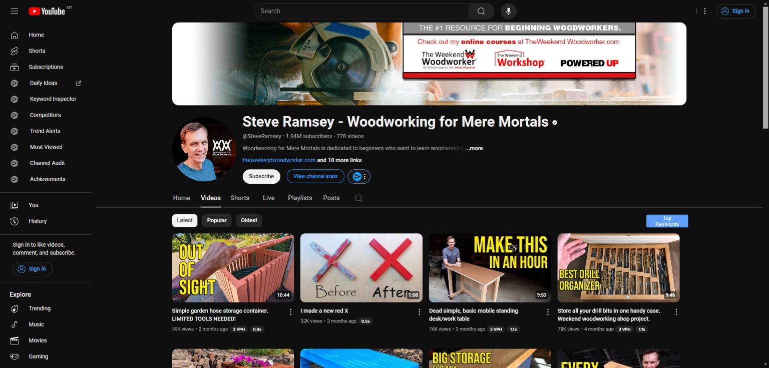 15 Best Woodworking YouTube Channels You Didn't Know You Needed